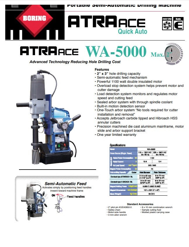 WA-5000 - 2" x 3" hole capacity | www.StudWeldingStore.com